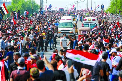 ساحات جنوب العراق ترفض مرشحا جديدا لرئاسة الحكومة صحيفة اليوم