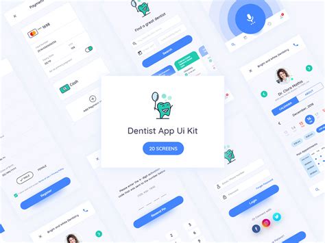 Dentist App Ui Kit Figma Project Dev Architect Web And Mobile Applications Library