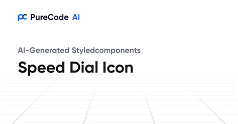 Use Ai To Build Styledcomponents Speed Dial Icon
