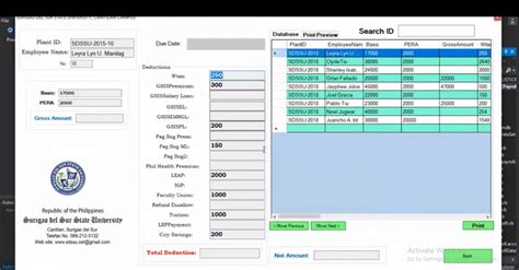 Payroll System Desktop Application Project In Vb Net With Source Code