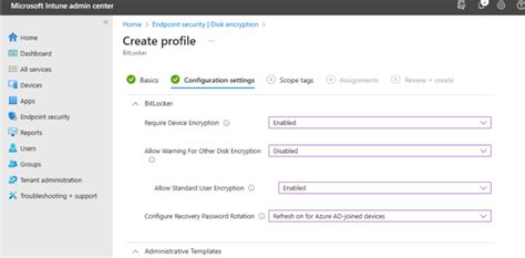 Configure BitLocker On Windows Devices With Intune Recast Software