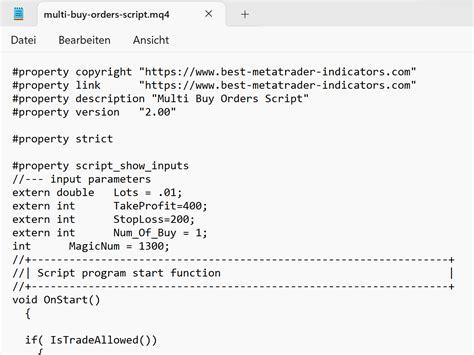 Multi Buy Orders Custom Script ⋆ Top Mt4 Indicators Mq4 Or Ex4 ⋆