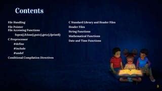 Unit V Files Handling In C Programming Language Pptx
