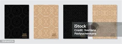 커버 디자인 세트 현대 수직 벡터 템플릿 기하학적 꽃 3d 패턴 엠보싱 배경의 민족 컬렉션 0명에 대한 스톡 벡터 아트 및 기타 이미지 Istock