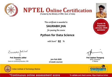 Saurabh Jha On Linkedin Nptel Pythonfordatascience
