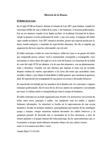 Istoria Dansului Cuartilla Pdf