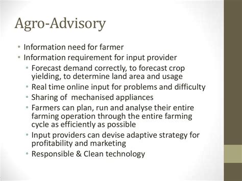 Data Analytics For Agriculture