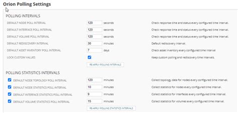 How Do We Adjust How Often Solarwinds Checks Node Status Were Seeing