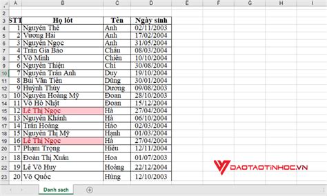 Thủ Thuật Kiểm Tra Trùng Lặp Trong Excel Cực đơn Giản