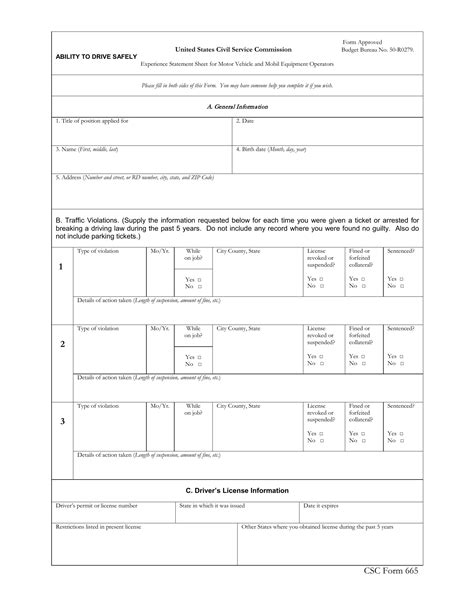 Csc Form ≡ Fill Out Printable Pdf Forms Online