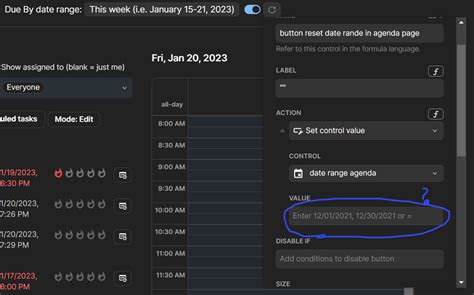 How Do I Set Date Range Controls Value To Everything Coda Maker Community