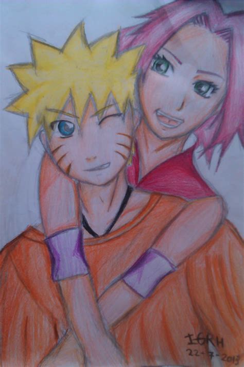 Naruto And Sakura Fanart By Igrh On Deviantart