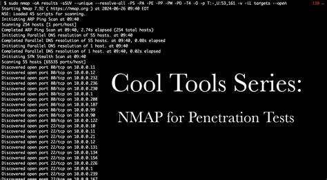 Cool Tools Series Nmap For Penetration Tests Raxis