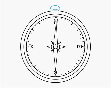 Magnetic Compass Easy Drawing At Tessie Gibson Blog