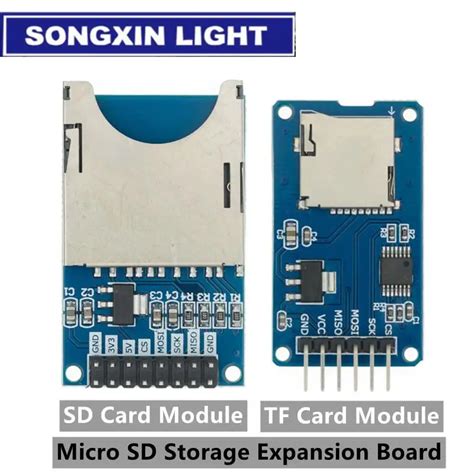 Sx Micro Sd Storage Expansion Board Micro Sd Tf Card Memory Shield Module Spi For Arduino