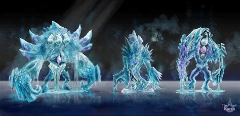 Artstation Azuris Lineage Glacial Golem קַרחוֹן The Primal Earth