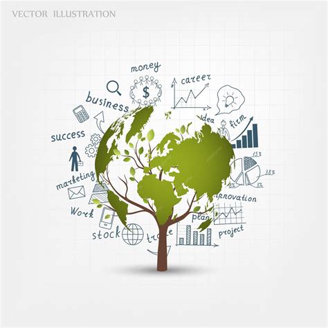 premium vector drawing charts and graphs business strategy plan