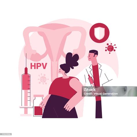 Hpv 예방 접종 추상적 인 개념 벡터 일러스트 예방에 대한 스톡 벡터 아트 및 기타 이미지 예방 백신접종 보호 Istock