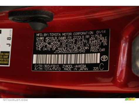 2014 Prius Color Code 3r3 For Barcelona Red Metallic Photo 107244029 2014 Prius Color Code 3r3 For Barcelona Red Metallic Photo 107244029
