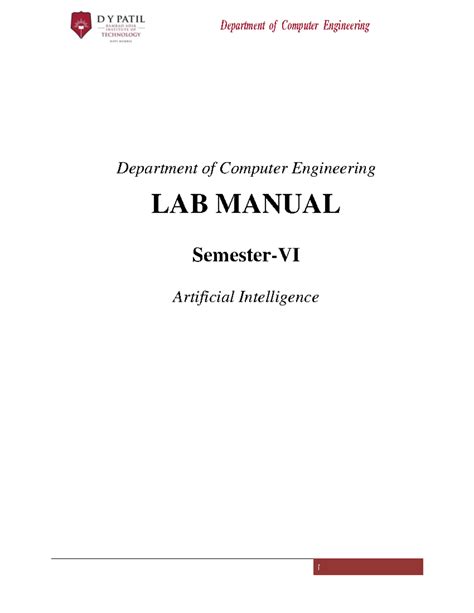 Ai Lab Manual 21 22 Vi I Department Of Computer Engineering Lab