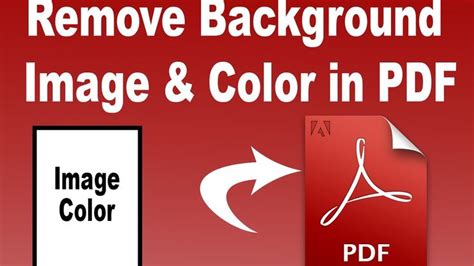 how to remove pdf background image and color by using adobe acrobat pro