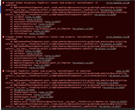 Cannot Read Property Nativeelement Of Undefined At Ngdropdownpanelcomponent Angular