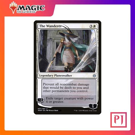 [mtg] The Wanderer [war] [white] [uncom] [normal] [eng] การ์ดเมจิค Magic The Gathering