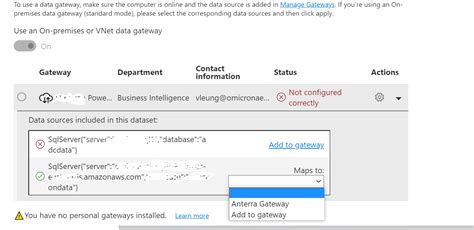Solved Power Bi Dataset Refresh With On Premise Sql And D