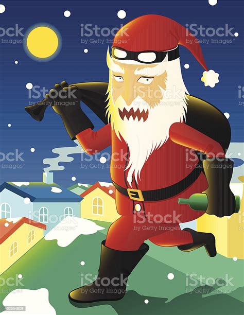 Bad Santa Claus Stock Illustration Download Image Now Adult