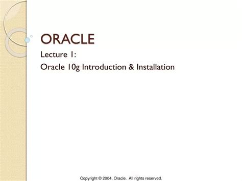 Ppt Oracle Powerpoint Presentation Free Download Id6356788