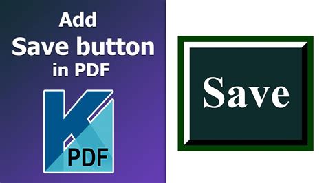 How To Add A Save Button To Pdf Form Using Kofax Power PDF YouTube
