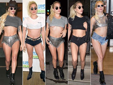 Lady Gaga Wears Crop Tops And Short Shorts Every Day