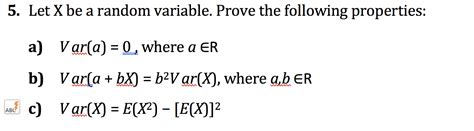 Solved 5 Let X Be A Random Variable Prove The Following