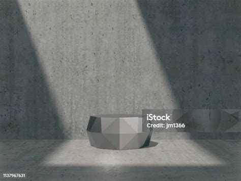 디스플레이 용 받침대 디자인을 위한 플랫폼 빈 제품 화이트 룸 및 측면 조명 3d 렌더링 건설 플랫폼에 대한 스톡 사진 및 기타 이미지 Istock