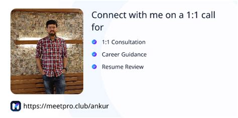 Book A Slot With Ankur Kesharwani On Meetpro