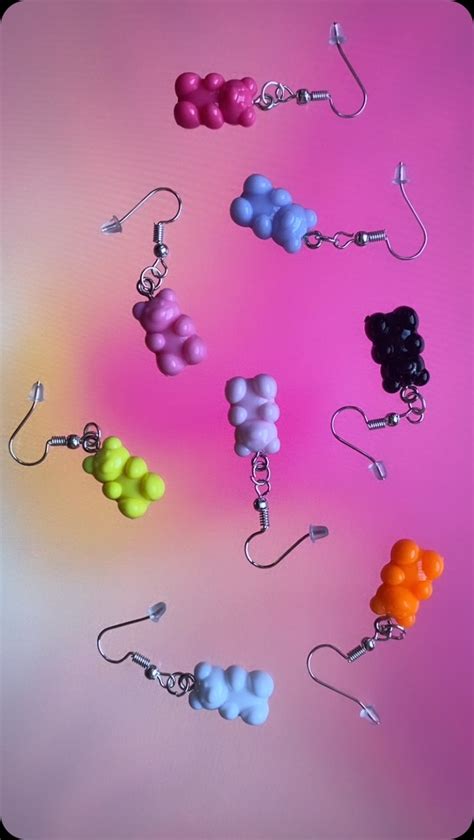 Jelly Earrings 🍭 საყურე ნებისმიერი ყოველდღიური ტანსაცმლისთვის 💅 რომელი ფერი მოგწონთ ყველაზე