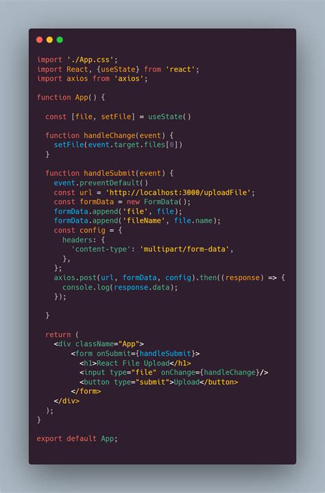 React Simple File Upload Example At Nicholas Warrior Blog