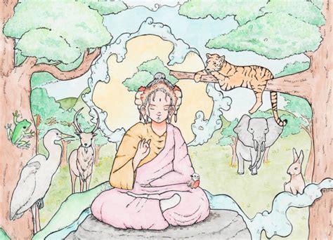 The Eightfold Path Friendly Llama