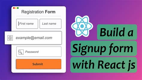 Build A Simple But Good Looking Signup Form With React Js Part 1 Youtube