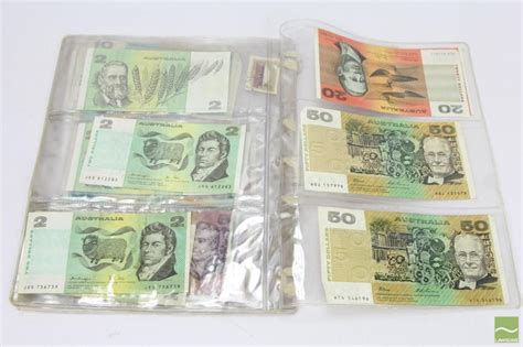 Lot Australian Decimal Notes 1 50 In Various Condition