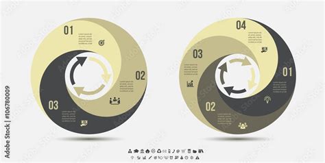 Vector Template For Cycle Diagram Graph Presentation And Round Chart Stock Vector Adobe Stock