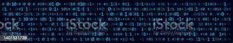 Matrix Background Cyber Security With Binary Code Rapidly Falling