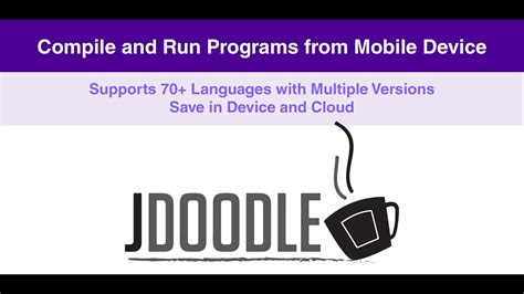 Introduction To Jdoodle Mobile App Youtube