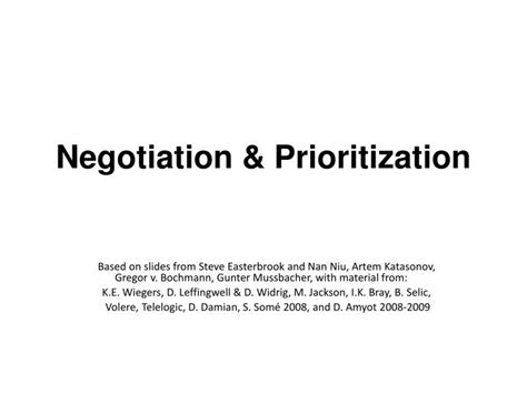 Ppt Negotiation And Prioritization Powerpoint Presentation Free Download Id 6883398