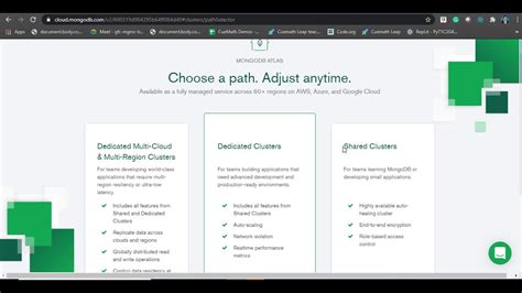 MongoDB Cluster Creation YouTube