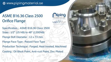 Asme B1636 Class 2500 Orifice Flange And 2500 Lbs Jack Screw Flanges