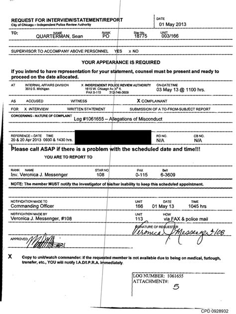 Crid 1061655 Statement Request For Interviewstatementreport