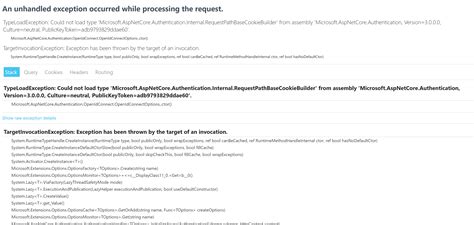 could not load type microsoft aspnetcore authenticationternal