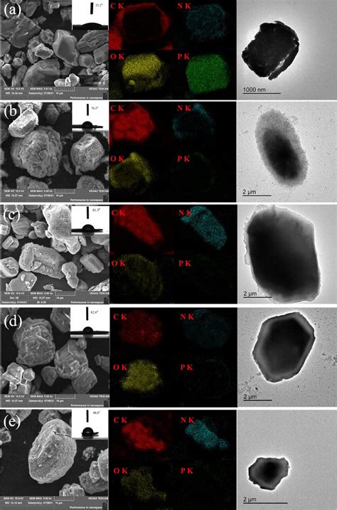 sem contact angle images elemental distribution images and tem of app download scientific