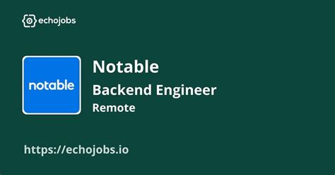 Notable Is Hiring Senior Fullstack Engineer Usd 150k 200k San Francisco Ca Python